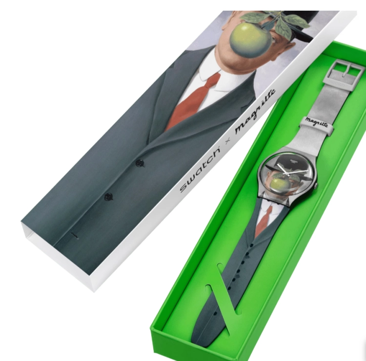 SWATCH ART JOURNEY 2023 - LE FILS DE L'HOMME BY RENE MAGRITTE - OROLOGI ...